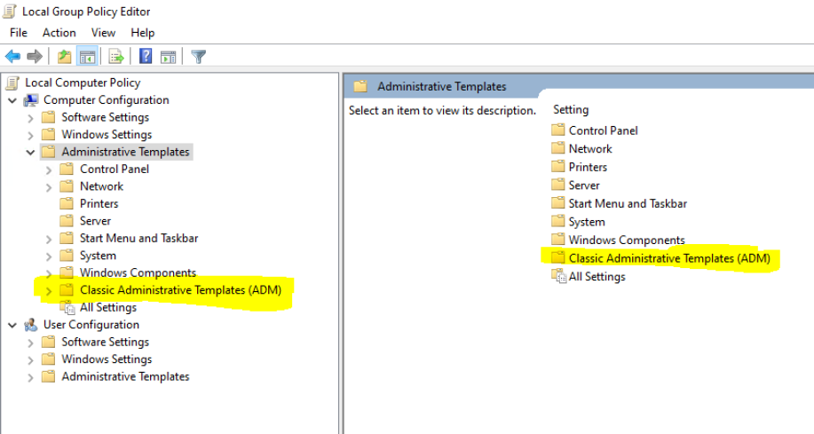 Does the Opera Workstation setup utility tool create GPO folder classic ...