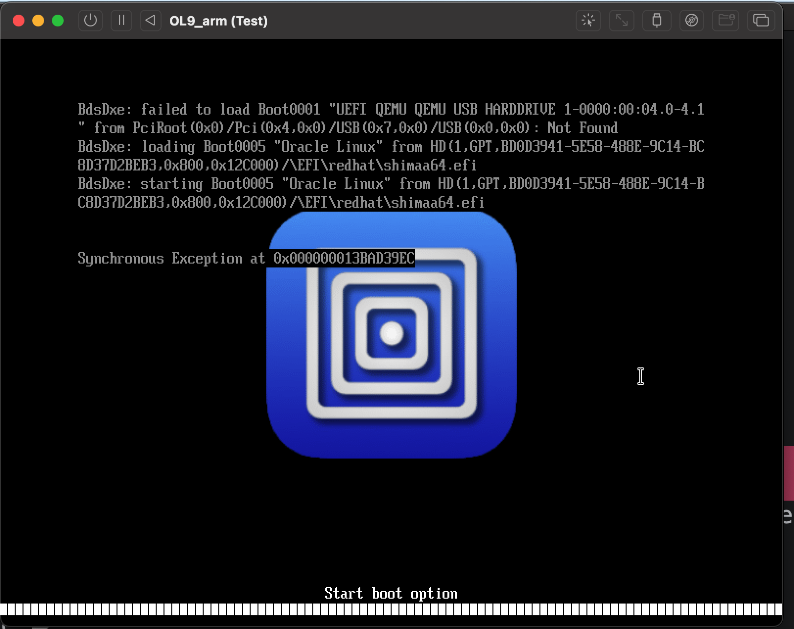 OL9 (ARM) in UTM on Apple Silicon won't boot after "dnf update ...