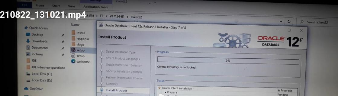 Unable to read the list of homes from the inventory and Central Inventory is not locked ...