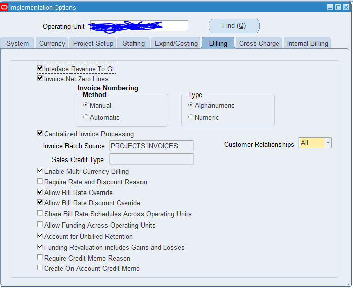 Changing invoice Batch source in project billing — oracle-mosc