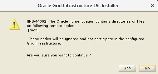 Error "INS-44002" even if the location is empty — oracle-mosc