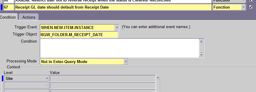 How To Default Receipt Gl Date And Maturity Date From Receipt Date — Oracle Mosc
