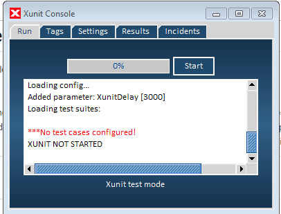 Xunit giving no test case configured — oracle-mosc