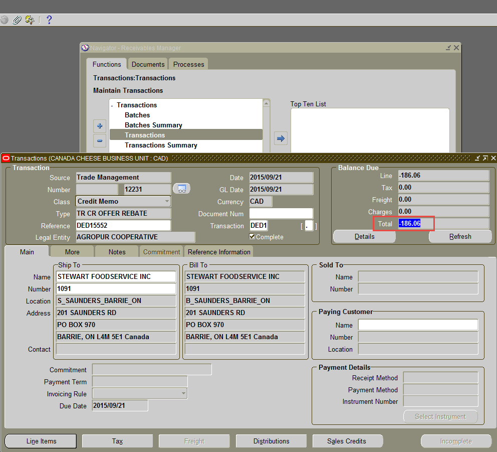 Oracle Receivables How To Close An Open Transaction — Oracle Mosc 3937