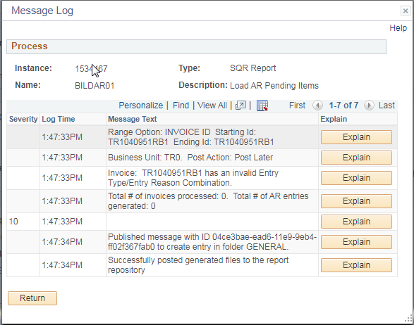 BILDAR01 Failed to generate Pending Items Invalid Entry type / Entry Reason combination — oracle ...