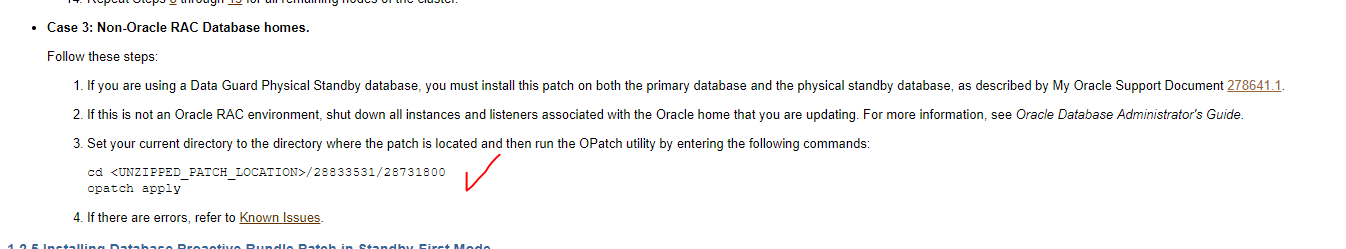 Another opatch apply fail due to code 135 — oracle-mosc