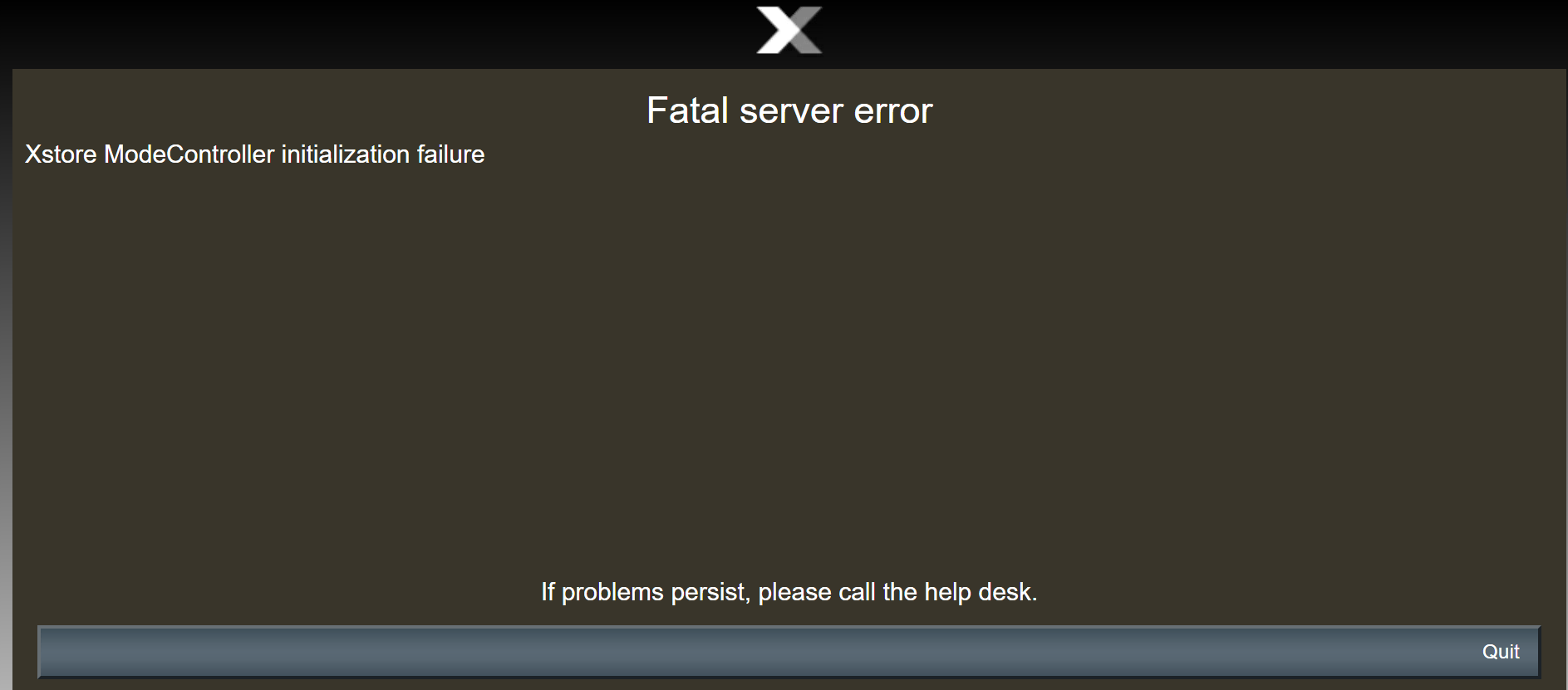 Xstore Mobile Xstore ModeController Initialization failure — oracle-mosc