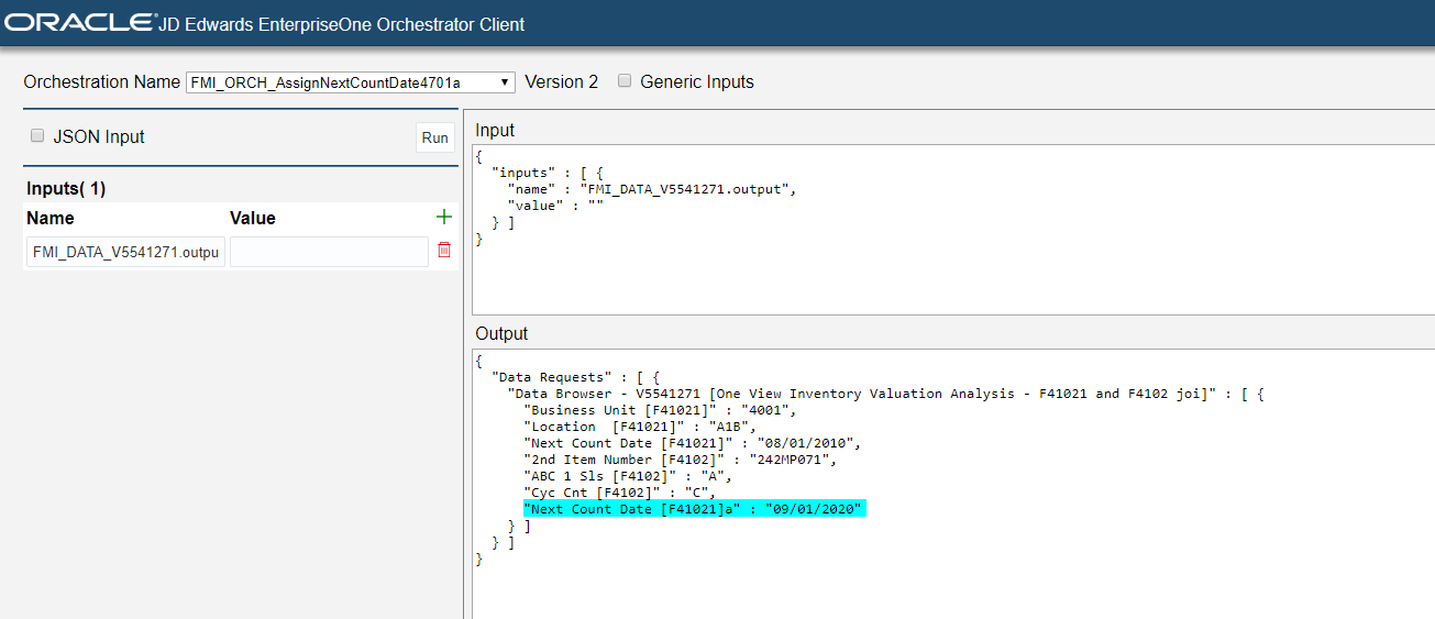 I Would Like To Take A Manipulated Output Form One Orchestration And Pass It To Another