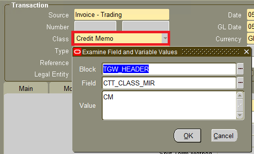 R1213 Ar Transaction Form Make Reason Field On Reference Information Tab Mandatory — Oracle Mosc 