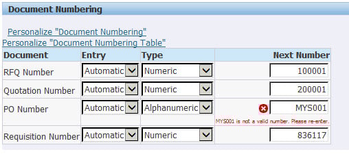 PO Numbering with Prefix, can this be done in Oracle Purchasing ...