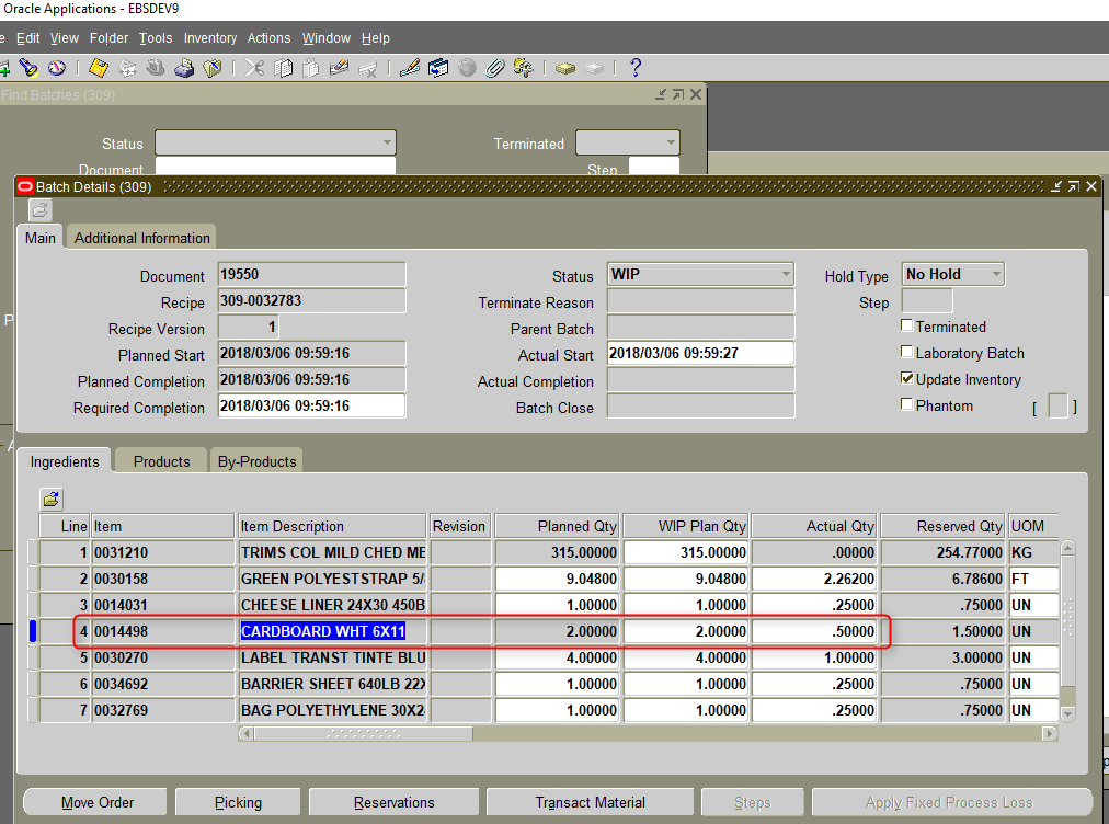 OPM 12.2.6 Incremental Backflush — oracle-mosc
