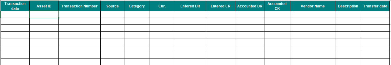 SQL query CIP Capitalization — oracle-mosc