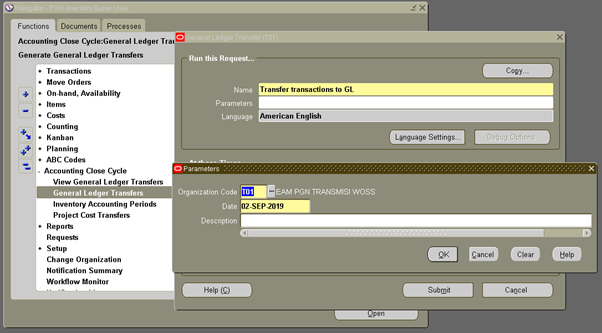 Transfer Transaction Cost In Work Order To General Ledger — Oracle Mosc