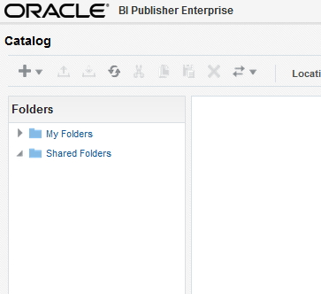 BI Publisher catolog shared folders shows as empty on XMLPSERVER but ...