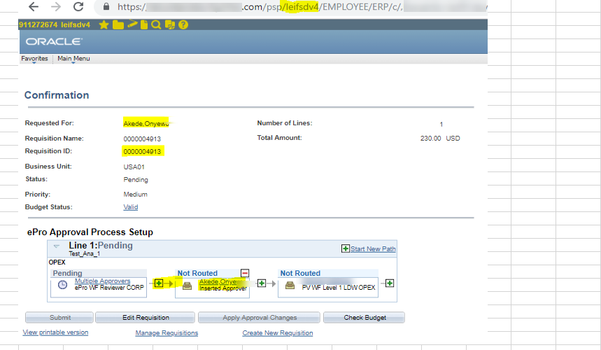 Self Approval On Requistions — Oracle Mosc 