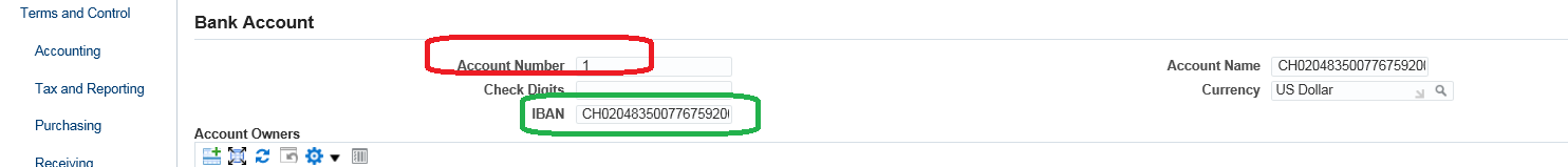 Payables migrated from 11i to R12. How is the supplier bank account ...