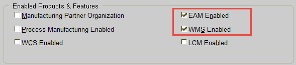 Eam And Wms Enabled Organization Rebuildable Work Order Generation — Oracle Mosc