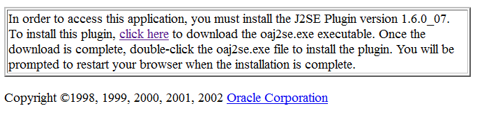 E-Business Suite Jave (J2SE) Plugin Issue. — oracle-mosc