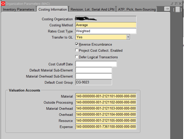 Please Enter The Required Value For The Company Segment In The Company