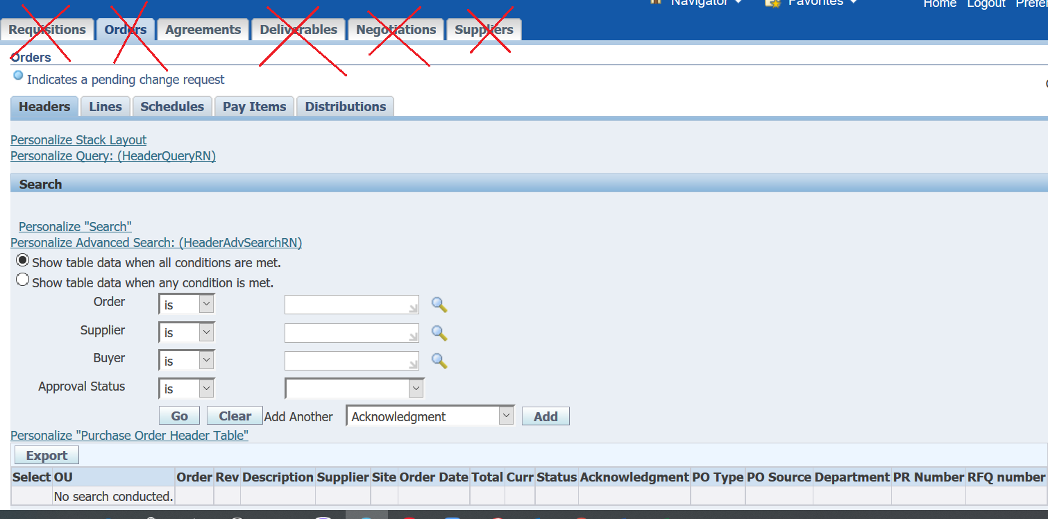 Buyer Work Center 'Agreement' — oracle-mosc