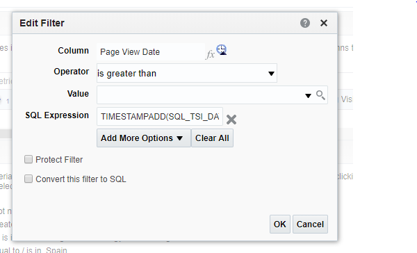 Dynamic Date Ranges Using SQL Expressions In Insight OBIEE Oracle 