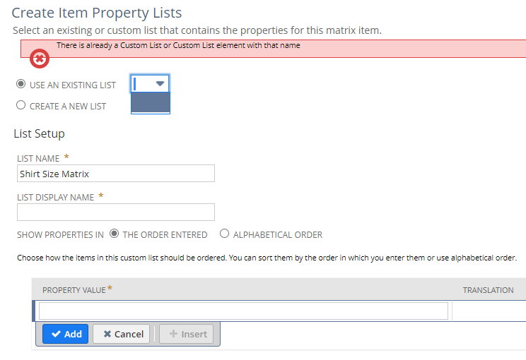 Why does Matrix Item List not Appearing? — NetSuite Community