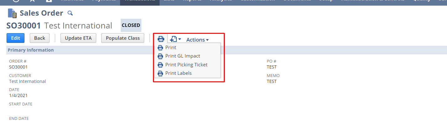 How to determine in SuiteScript which print button was pressed ...