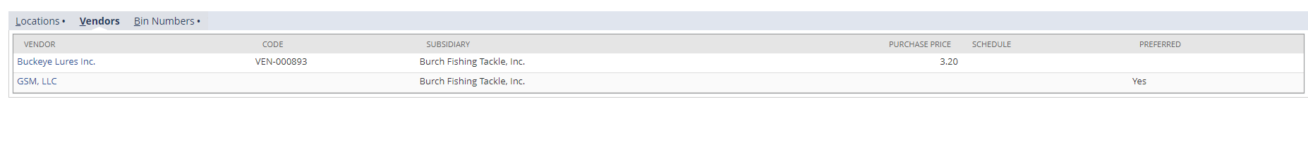 Remove Vendor in Inventory Items — NetSuite Community