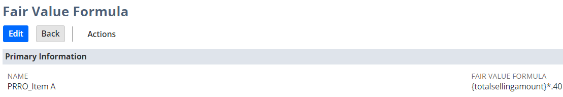 Update Revenue Allocation on the Revenue Arrangement after Modifying Fair Value Formula ...