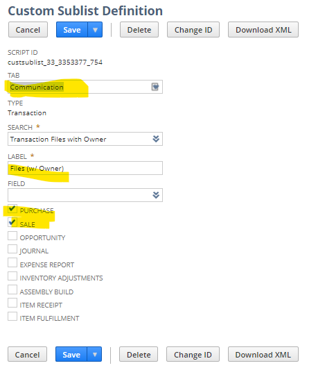 Custom Sublist Does Not Appear In List Of Sublists When Customizing A Form — Netsuite Community
