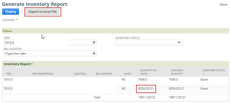 Report > Export to Excel File > Format changes — NetSuite Community
