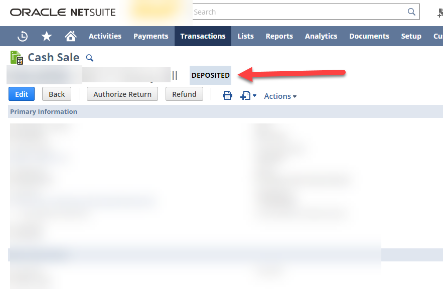 Changing the status of an action button — NetSuite Community