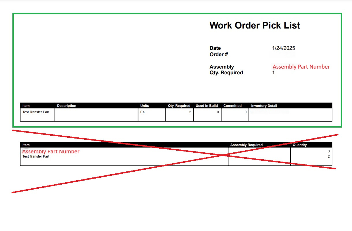 Work Order Print BOM Pick List Customization — NetSuite Community