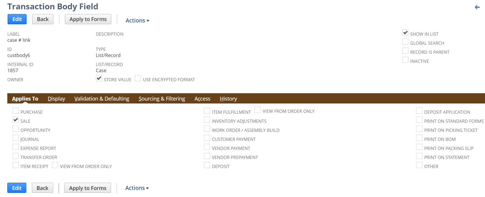Custom Field Not Seen On The Transaction Search — Netsuite Community 