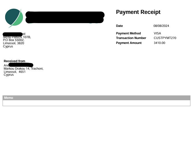 Customer Payment Printout/Customer Receipt before invoicing — NetSuite ...