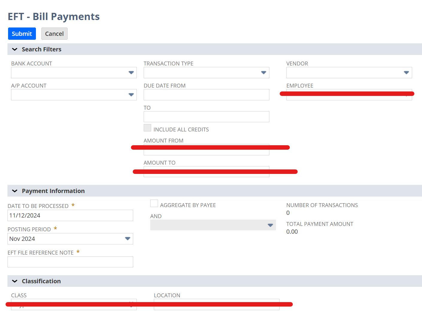 How to modify the Bill Payment Processing form of Electronic Bank ...