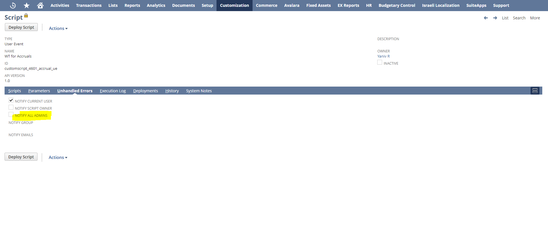 How To Edit Locked Script Oracle NetSuite Support Community