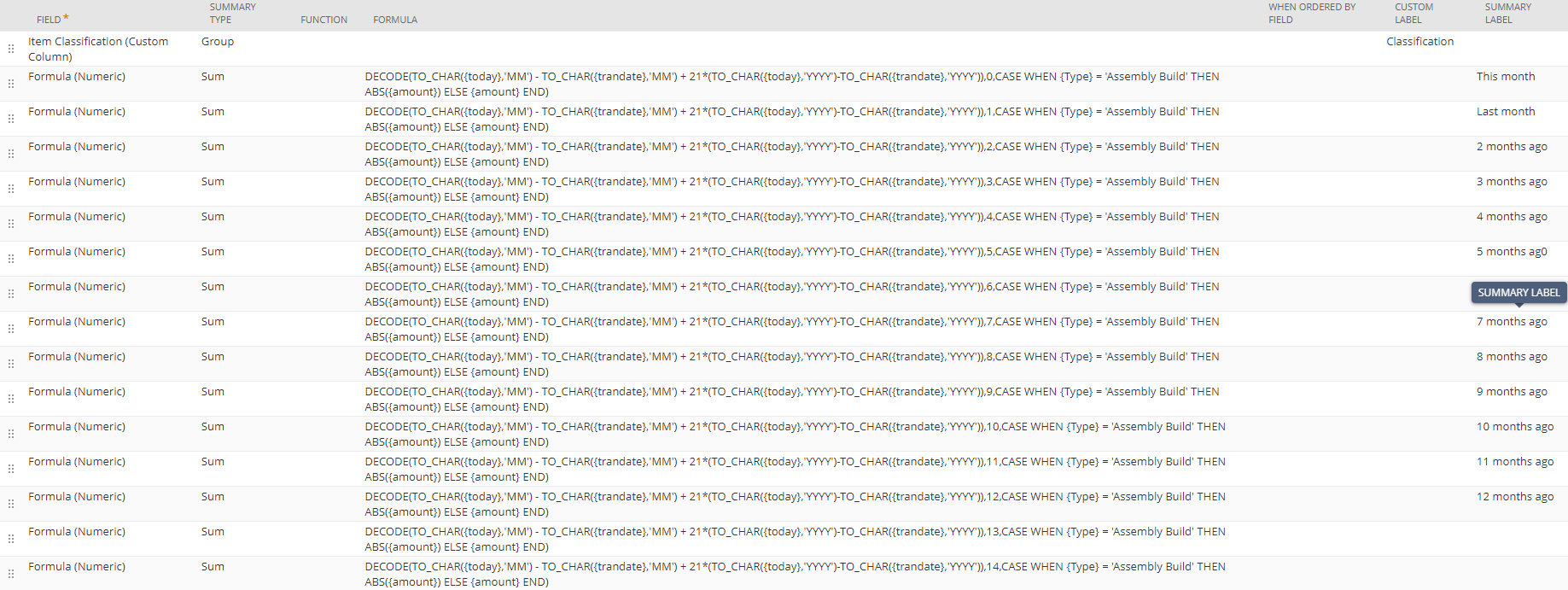 How to create a transaction report for more than 12 months of data ...