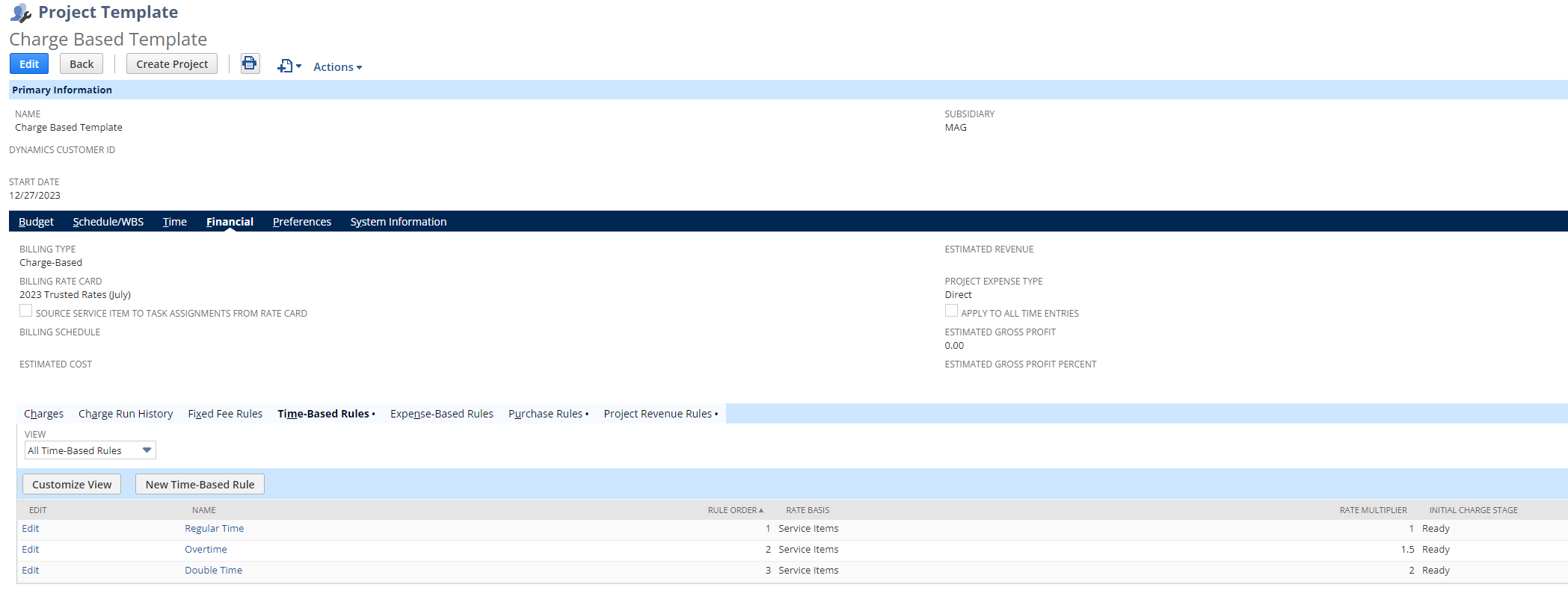 Is it possible to create project from opportunity using project ...