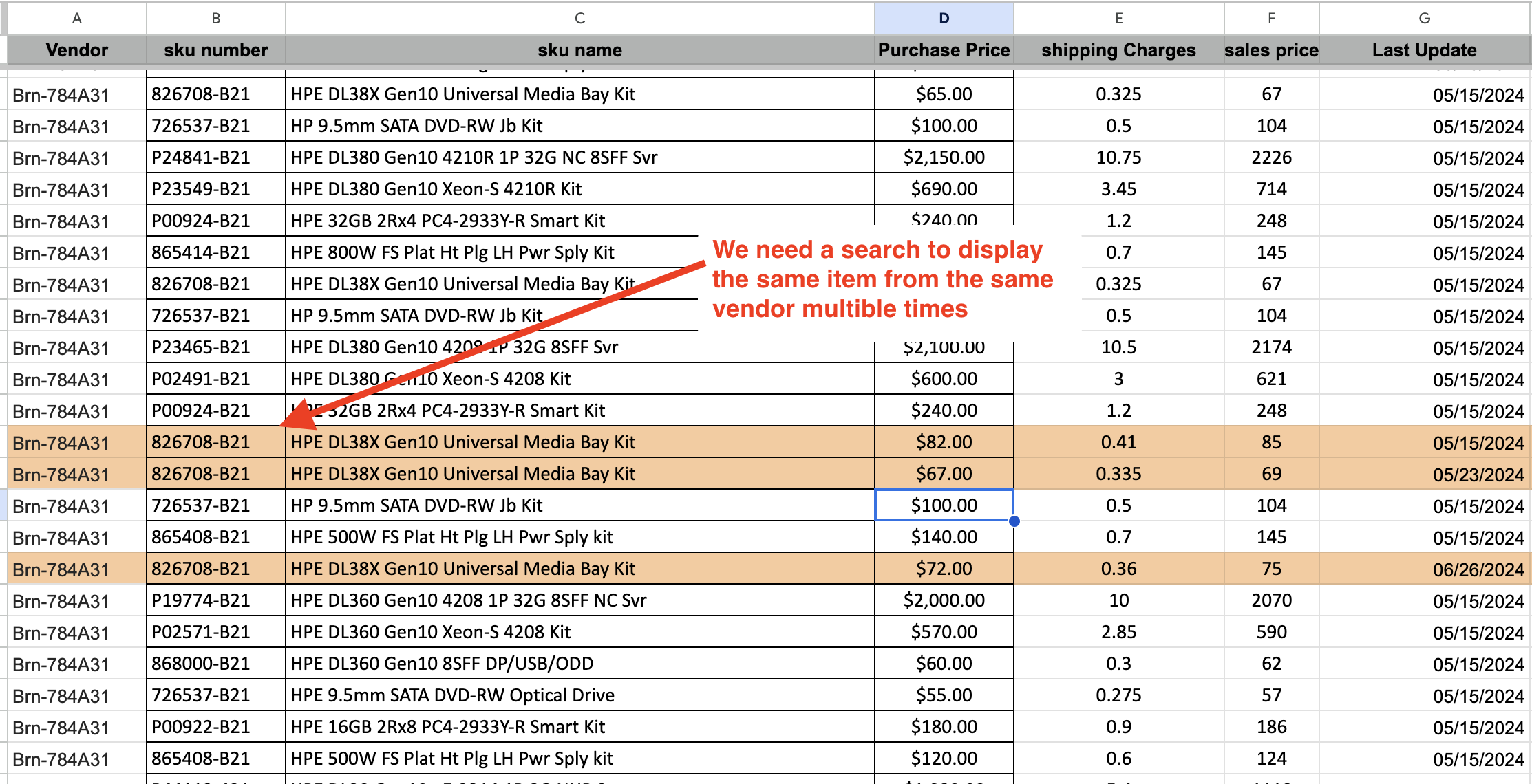 Report Needed for Daily Price List Management and Reporting Across ...