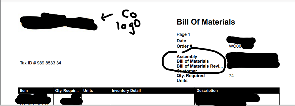 How to Edit the BOM layout printing from work order — NetSuite Community