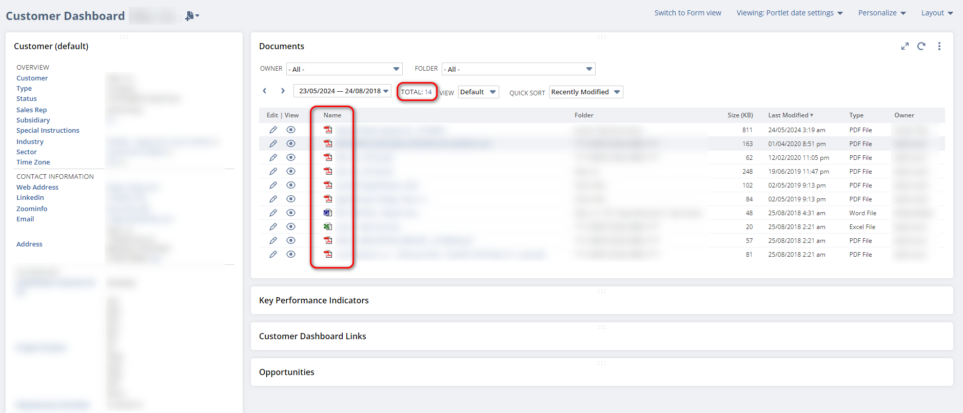 Documents attached to customer records — NetSuite Community