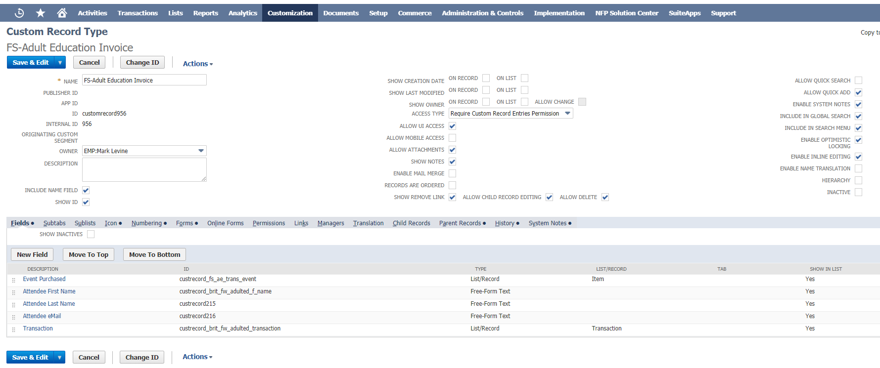 Record Types — Netsuite Community