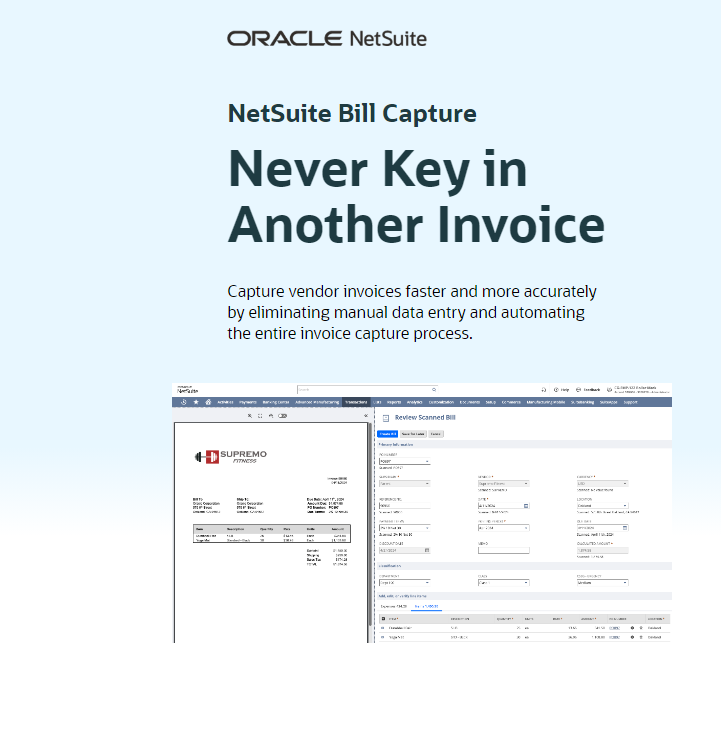 NetSuite Bill Capture-Available in Australia or NZ? — NetSuite Community