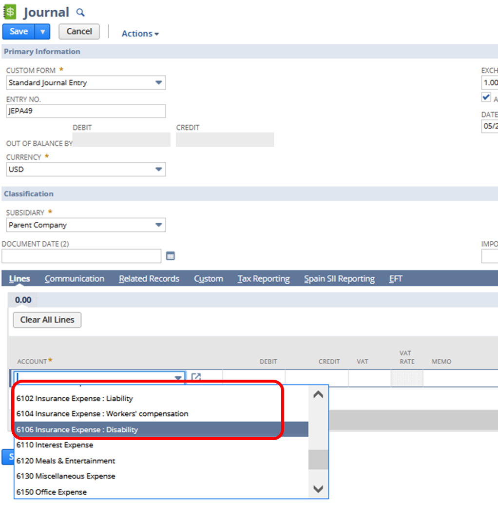 Remove Parent Child Account Hierarchy In The Account Name Field Dropdown Field Oracle NetSuite 