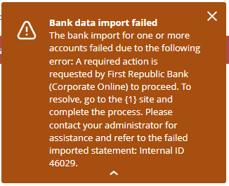 How to resolve error "Bank Data Import Failed"? — NetSuite Community