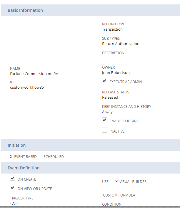 How To Make My Workflow That Sets A Checkbox Field Work — Netsuite 9989