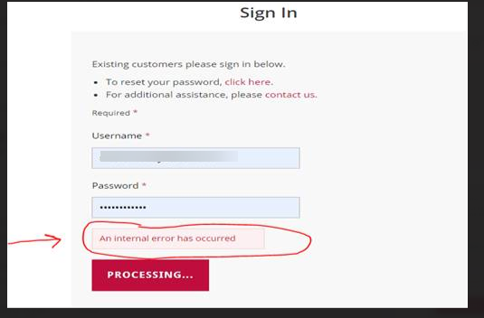 Internal Error has Occurred - When trying to login — NetSuite Community