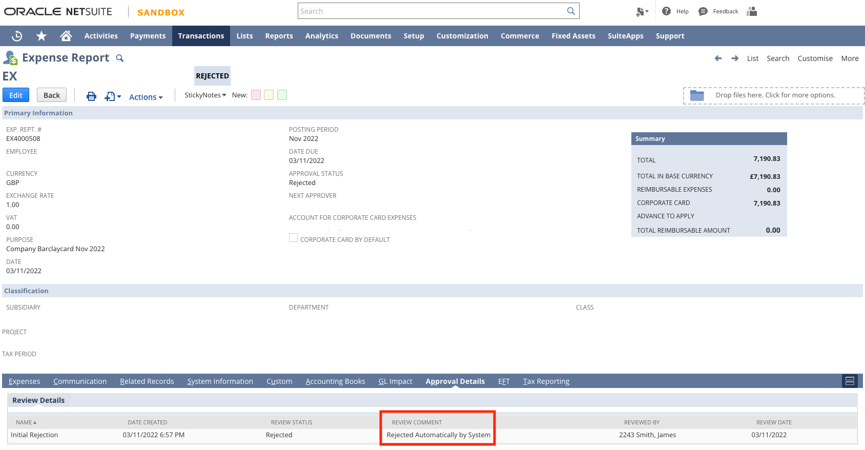 How to retrieve Approval Details information on the Expense Report with ...