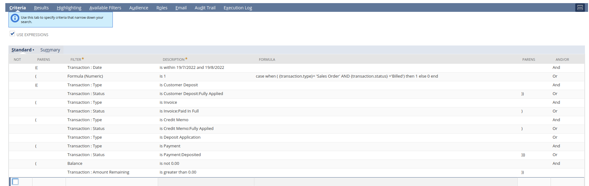 How To Determine The Customers In The Standard Generate Statement Page — Netsuite Community